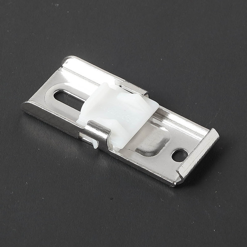 White Color Heavy Duty L Shaped Curtain Track Bracket For Bedroom